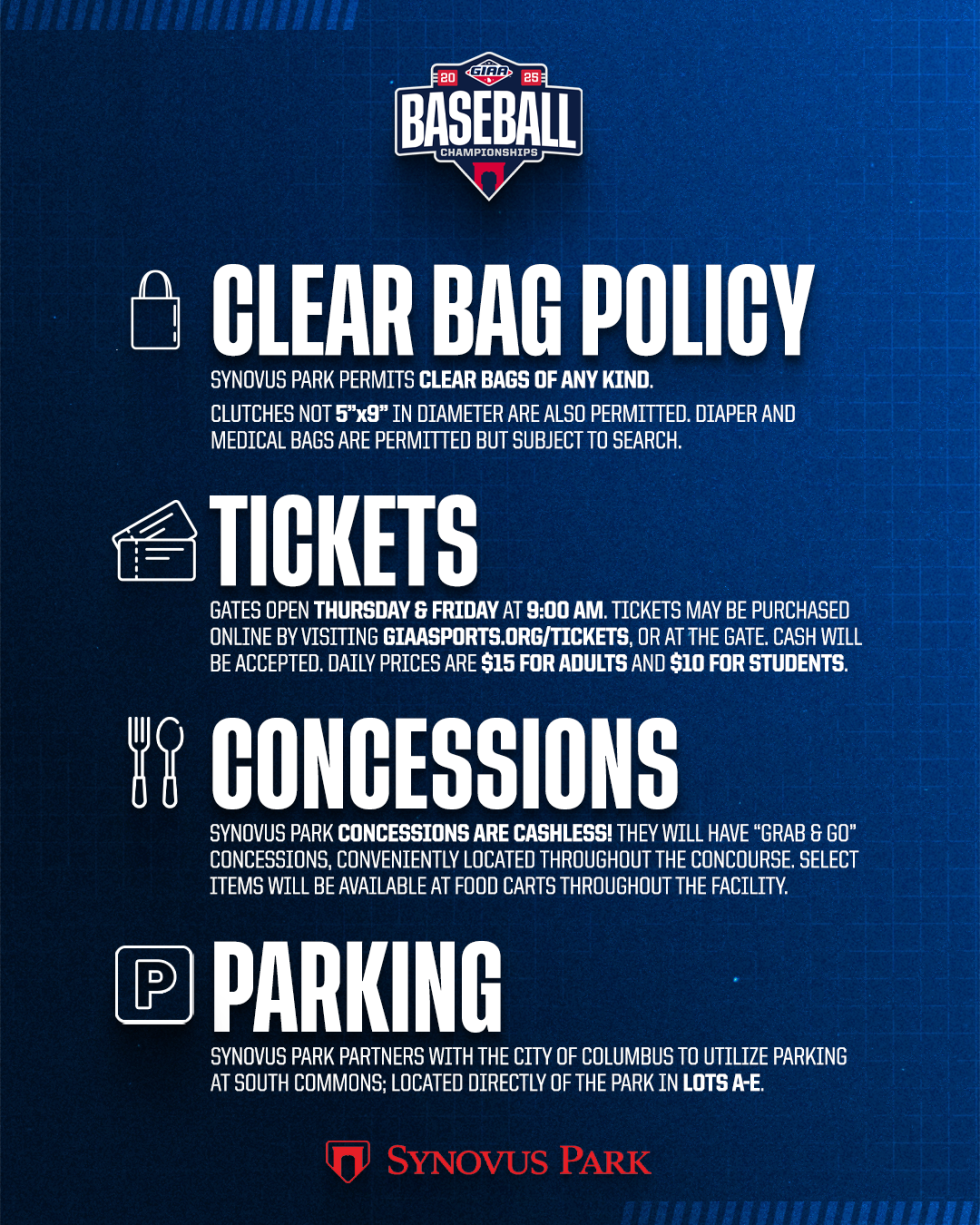 2025 Baseball Know Before You Go Guide to Synovus Park - GIAA